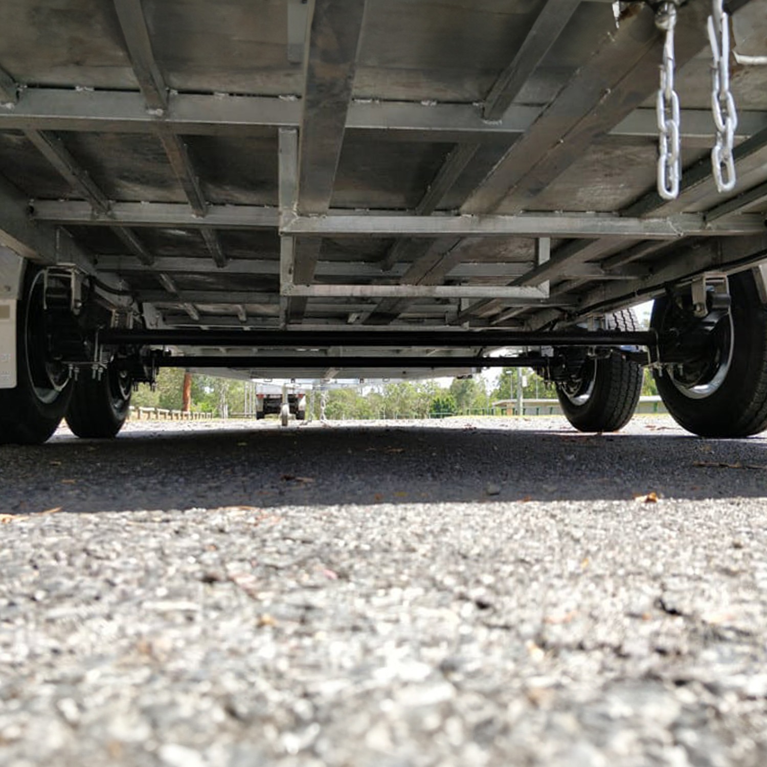 Buy Premium 3200KG Dual Axle Car Trailer, 15.7x6.6FT Deck.