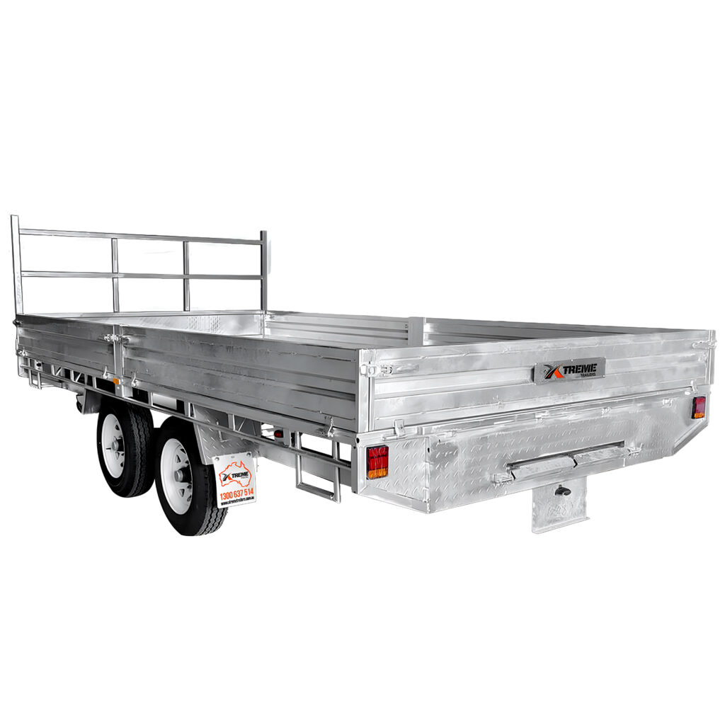 Premium 16x8 Galvanized Flat Top Trailer with 3500KGS ATM & Ramps