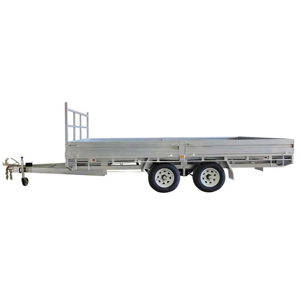 Premium 16x8 Galvanized Flat Top Trailer with 3500KGS ATM & Ramps