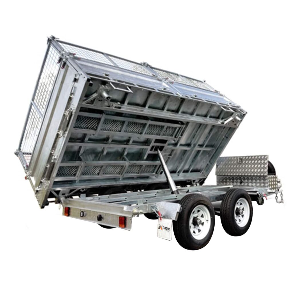 Buy 14x7 Hydraulic 3-Way Tipper Trailer - 3500KG ATM, Ramps.