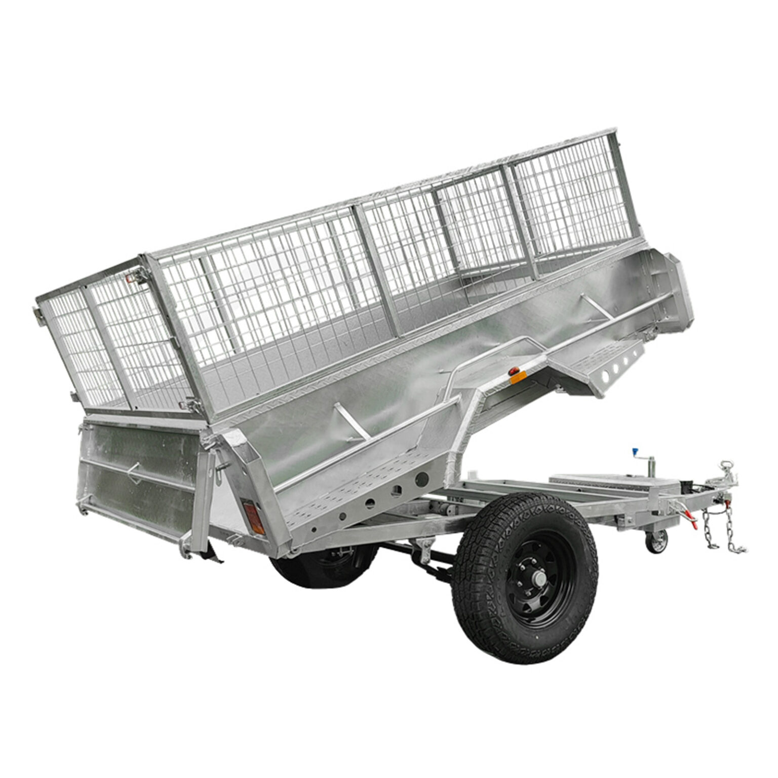 Buy 14x7 Hydraulic 3-Way Tipper Trailer - 3500KG ATM, Ramps.